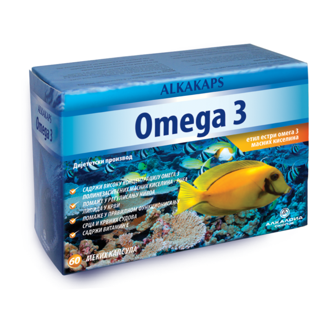 Alkakaps Omega 3 Kapsule A60 | Online Apoteka Laurus