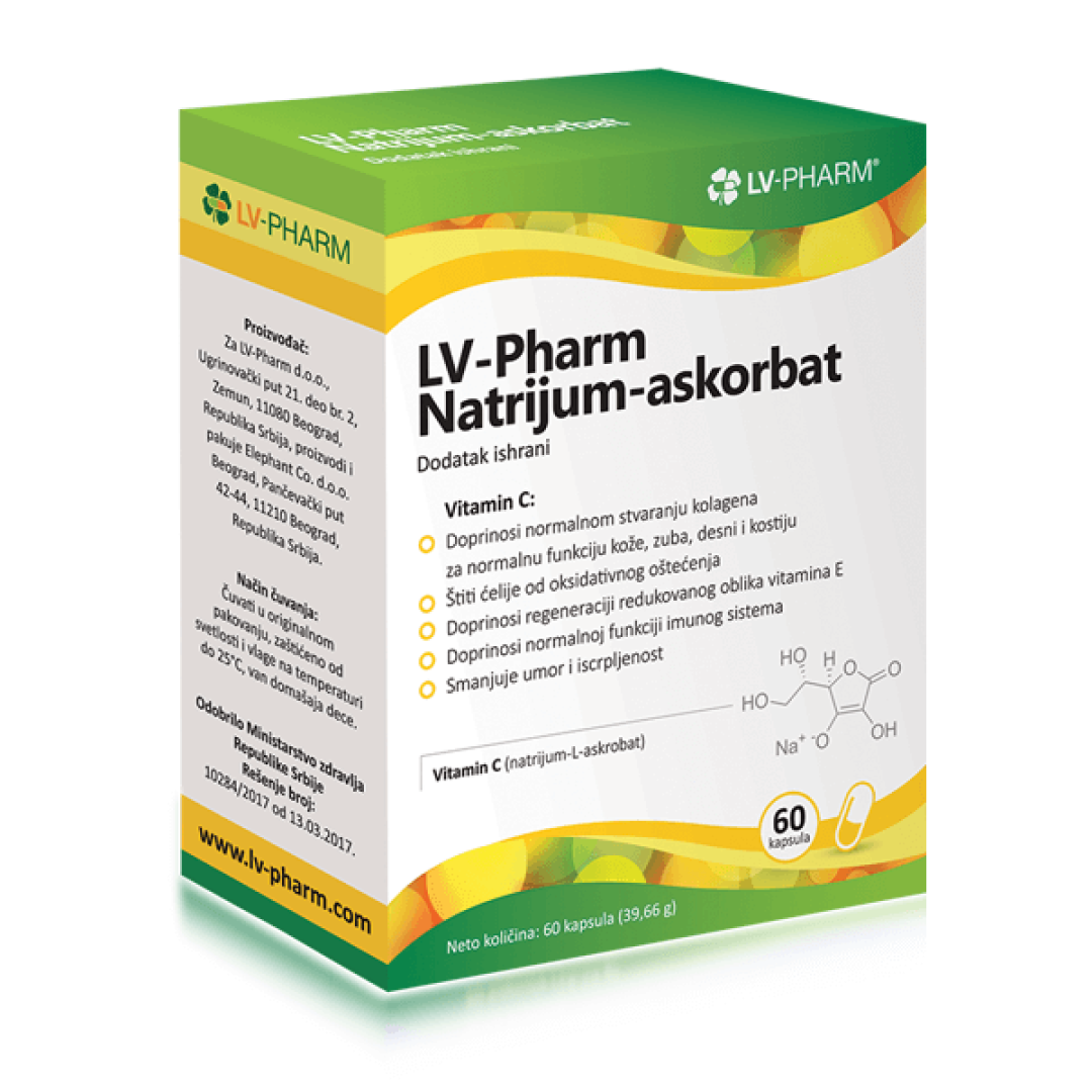 Lv-Pharm Natrijum-Askorbat Kapsule A60 | Online Apoteka Laurus