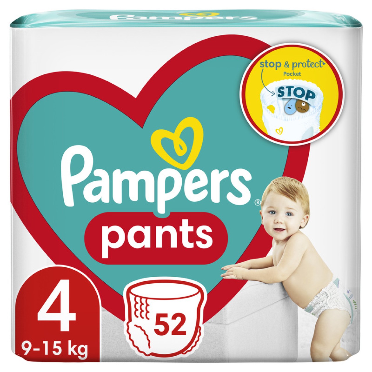 Pampers Pelene Gaće 4 (52 Komada) | Online Apoteka Laurus